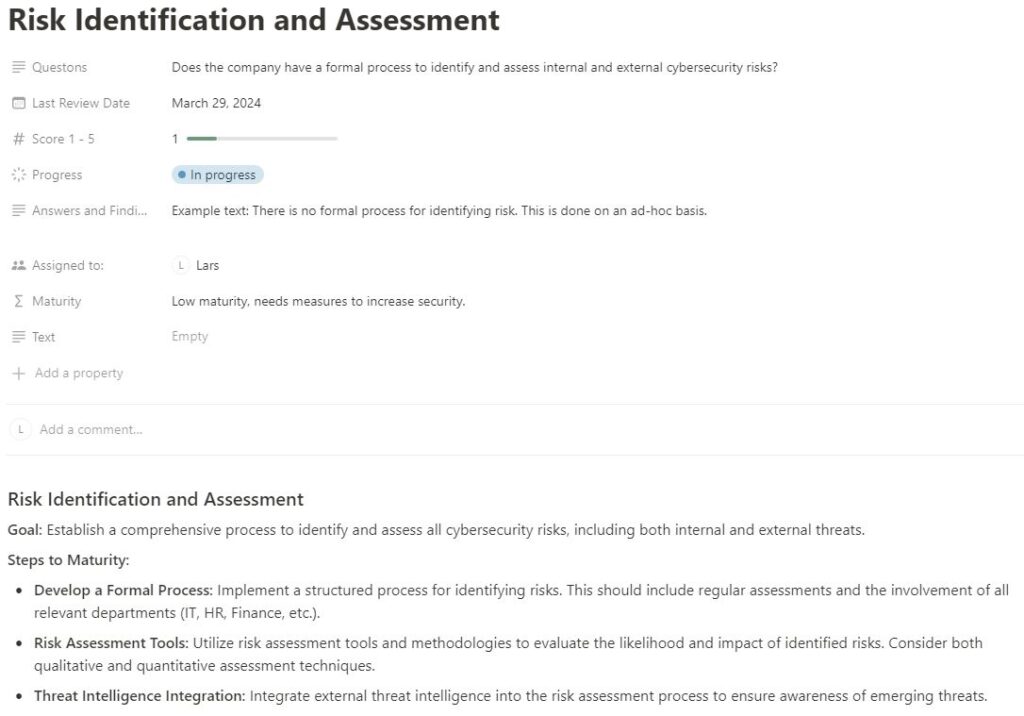 Cyber Security Posture Scorecard